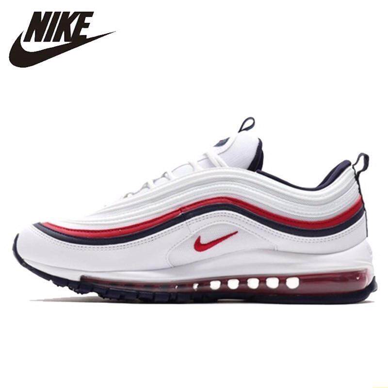 NIKEˉ Air MAXˉ 97 White Red Bullet Men Running Shoes Comfortable Sports ...