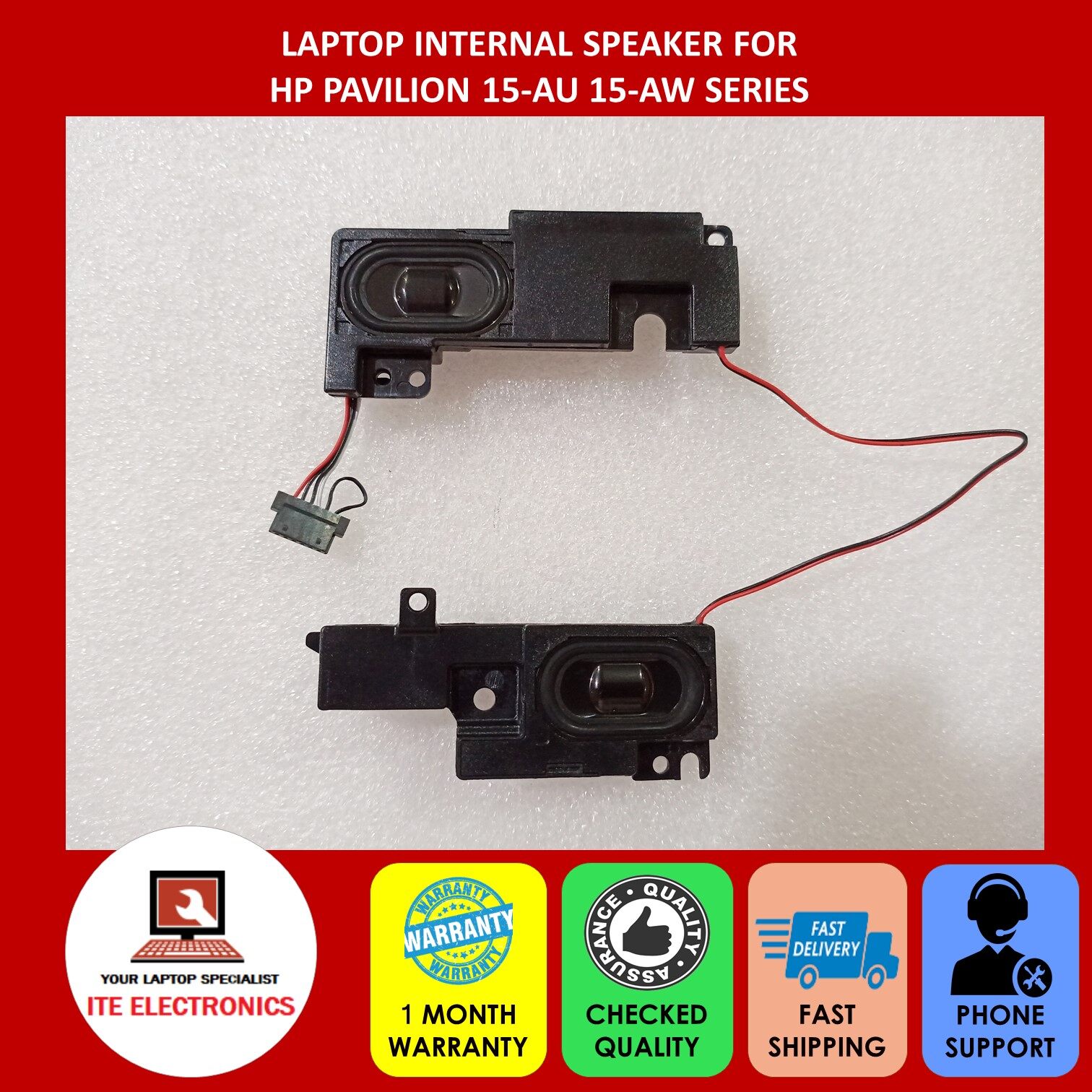 HP PAVILION 15-AU 15-AW SERIES LEFT & RIGHT LAPTOP INTERNAL SPEAKER SET ...
