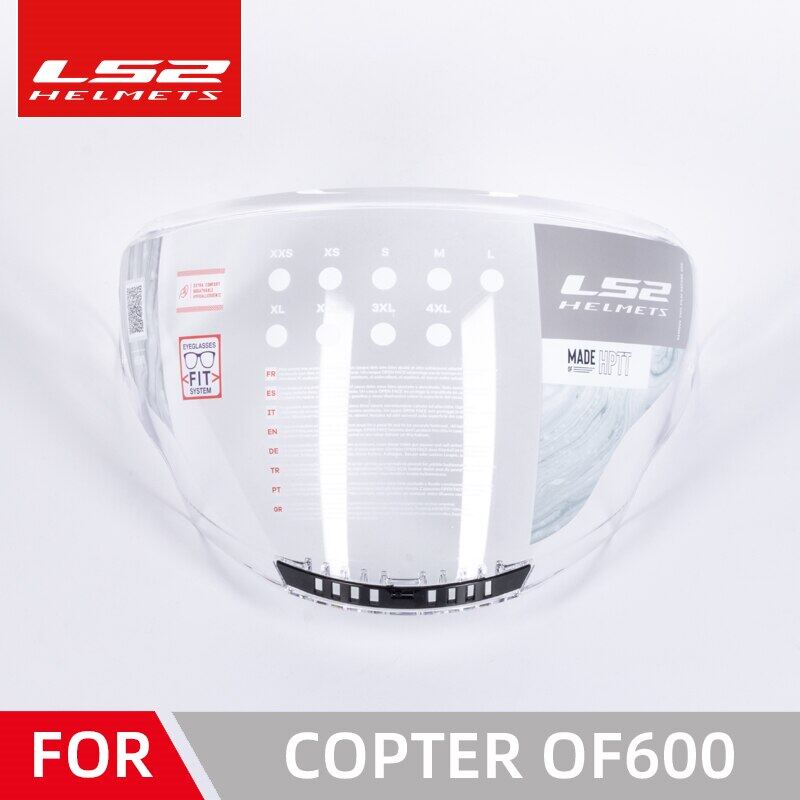LS2 COPTER helmet lens only for Original LS2 OF600 helmets transparent ...