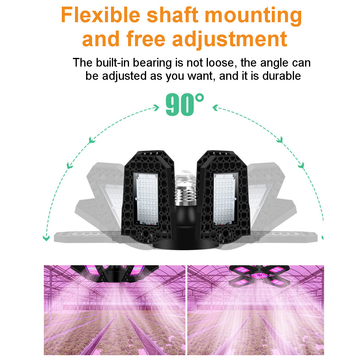 Grow หลอดไฟ100W 4 Head Disc พืชโคมไฟเร่งโต Professional โคมไฟเร่งโต ...