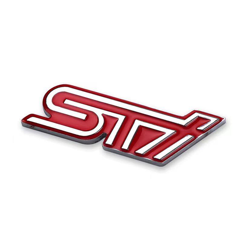 Car Styling New 3D Metal STI logo Front Grille Sticker Emblem Badge for ...