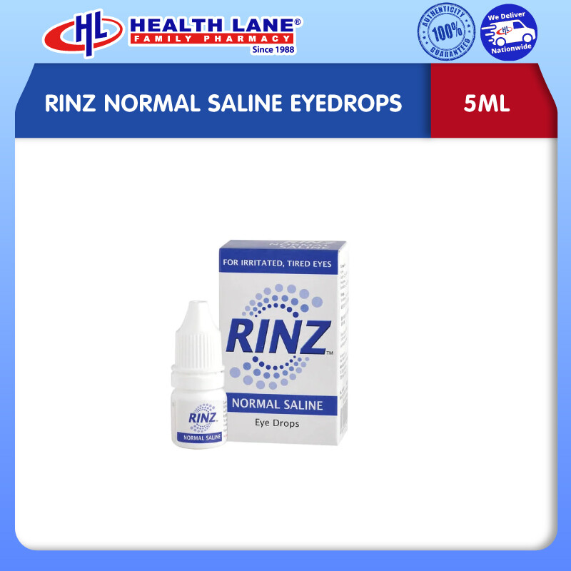RINZ NORMAL SALINE EYEDROPS 5ML | Lazada