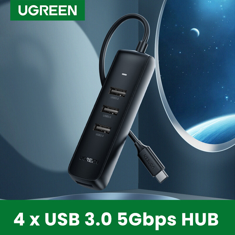 UGREEN 4-port USB 3.0 Hub 5Gbps High-Speed USB Splitter Portable Extension Data Hub Dock Station ...