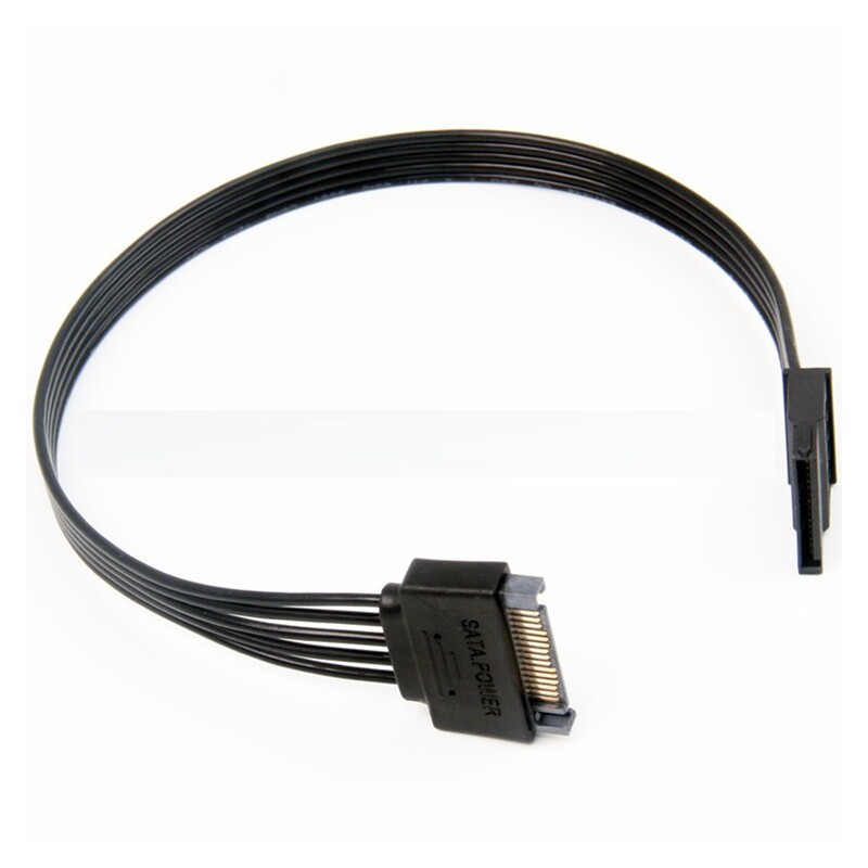 SATA Power Extension Cable,15 Pin SATA Male to Female Extender Power ...
