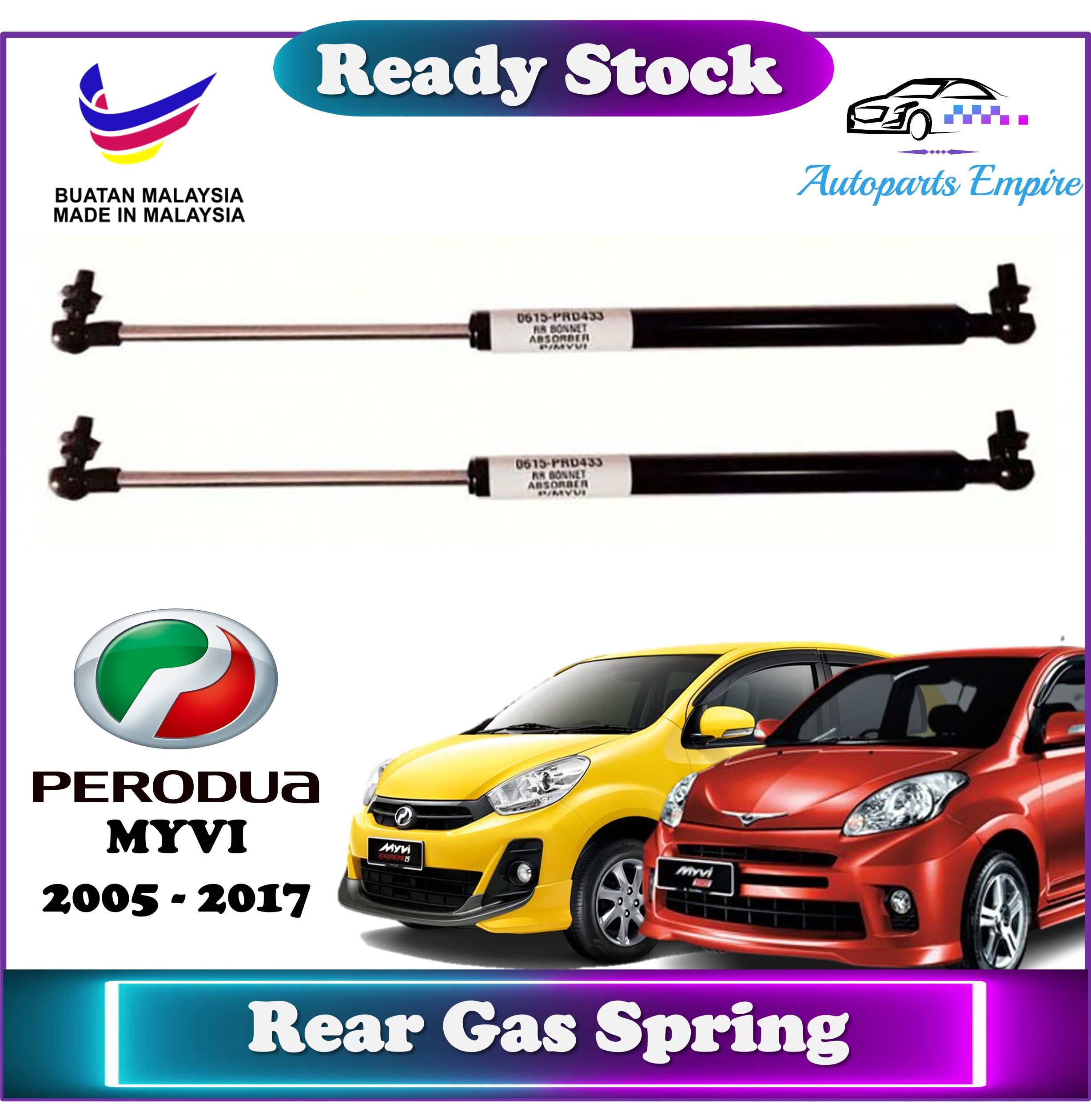 Perodua Myvi 】 Gas Spring Damper Lift - Tailgate Gas Assist Slowdown ...