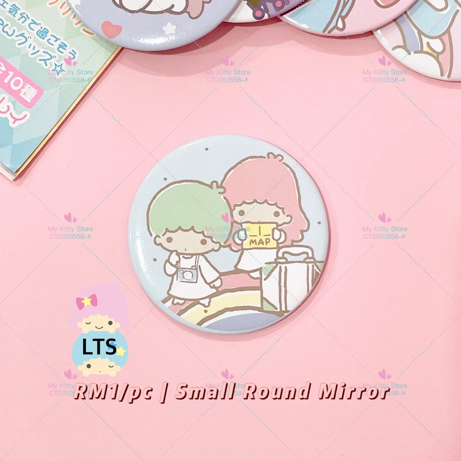 Hello Kitty My Melody Kuromi Small Pocket Mirror Twin Star Cinnamoroll ... Hello Kitty My Melody Kuromi Small Pocket Mirror Twin Star Cinnamoroll ...
