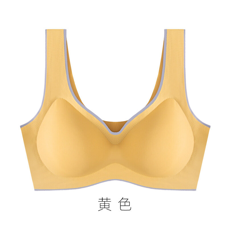 Zxyouping Ladies Bra Jelly Strip Latex Seamless Underwear Women Thin Section No Steel Rings Bras