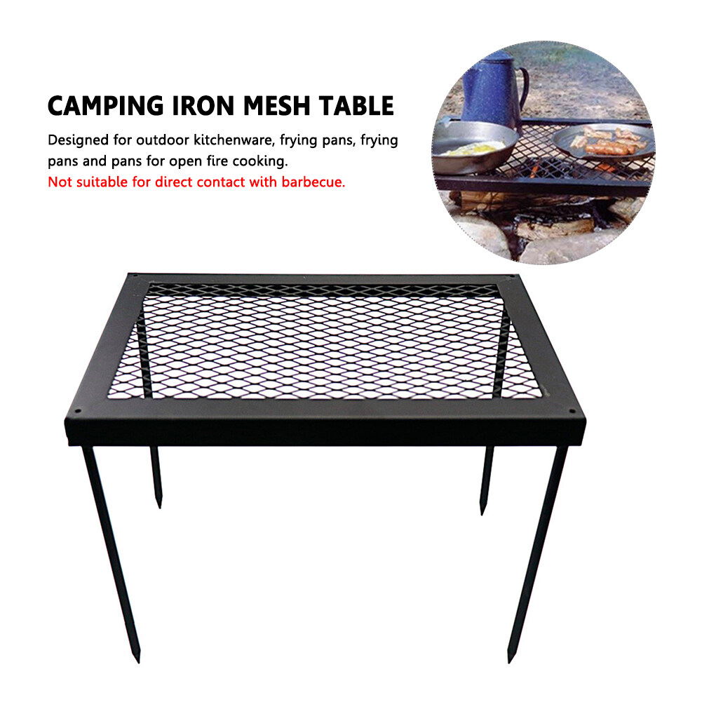 Iron Net Table High Reliability Practical Camping Home Kitchen Cooking ...