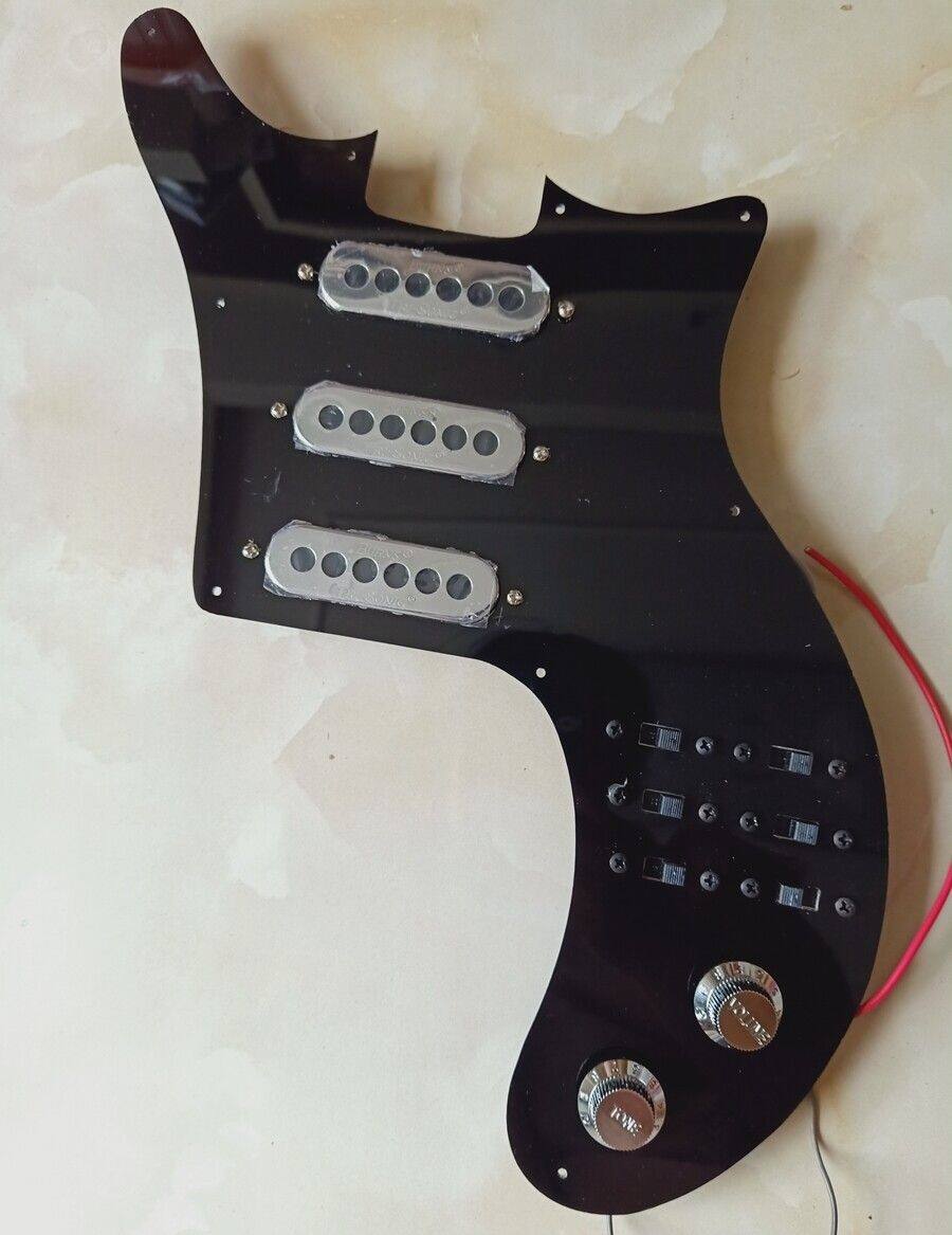 Prewired Pickguard Genuine Burns Tri sonic Single Alnico Pickups For ...