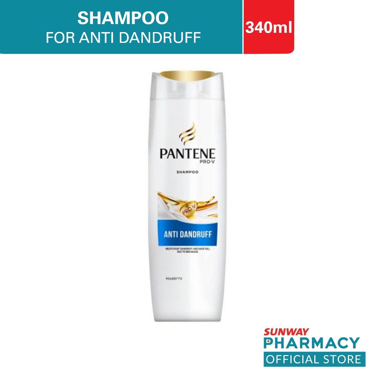 Pantene Shampoo Anti-Dandruff 340mL | Lazada