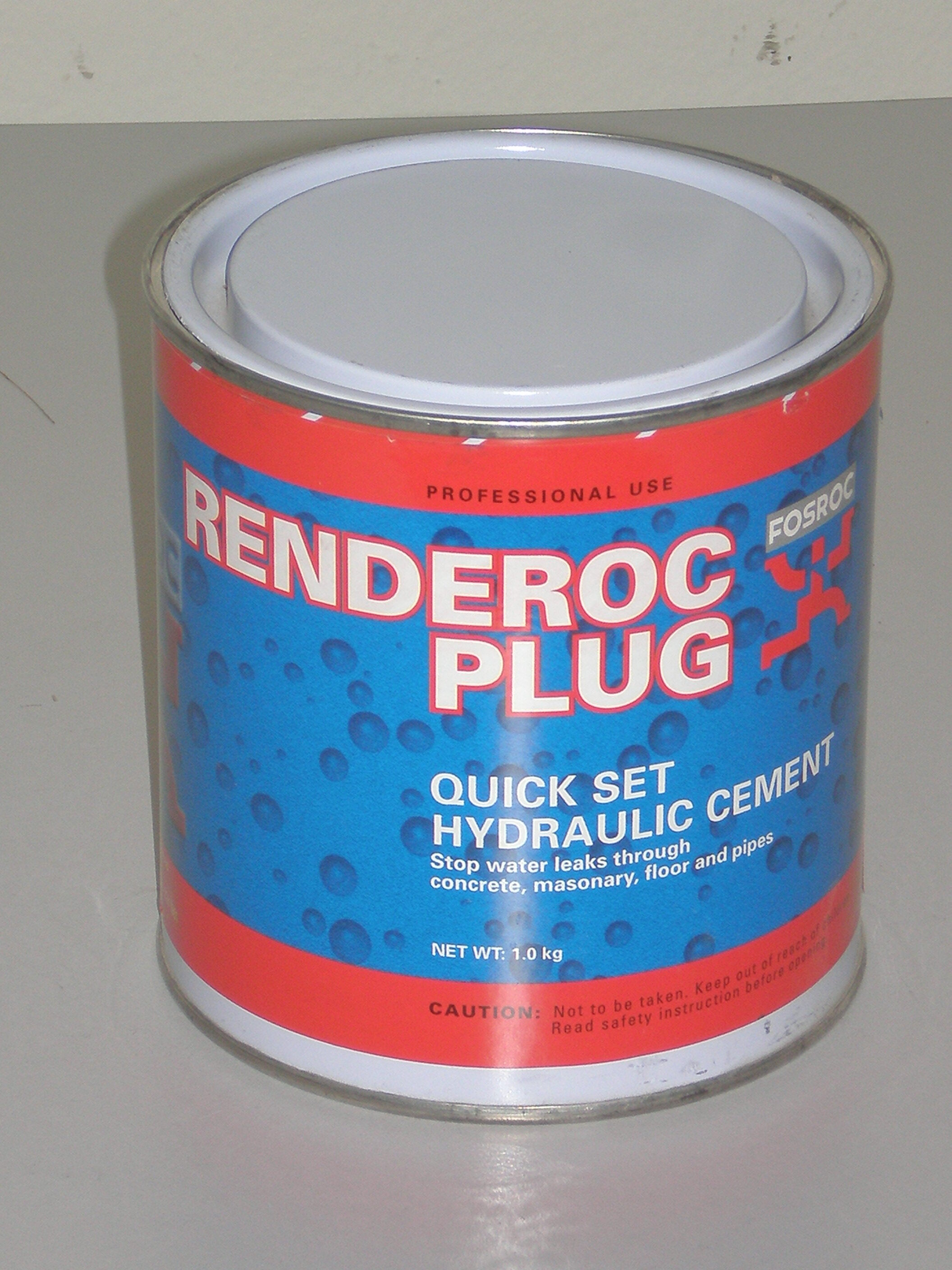 FOSROC RENDEROC PLUG 1 kg/ HYDROPLUG / WATERPLUG/ FAST PLUG 快干堵漏防水灰粉 ...