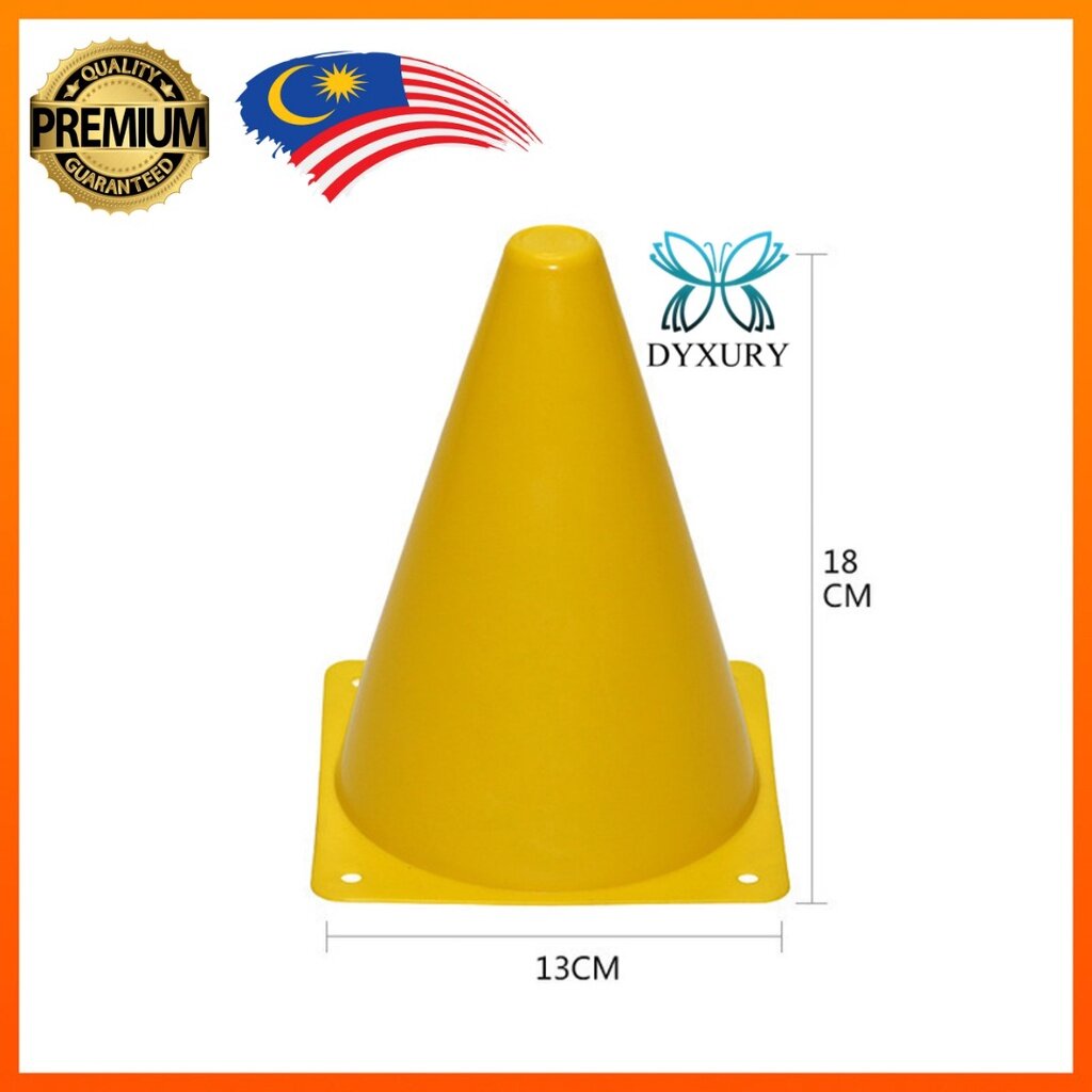 *Harga Borong* Premium Agility Marker Cones Sport Cone Football Futsal Takraw Training Floor ...