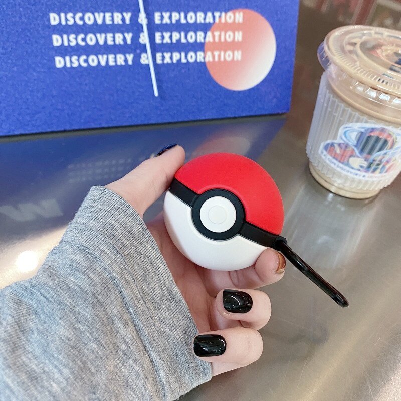 Baseus Encok Tws เคส Wm01 3D การ์ตูน Pokeball ซิลิโคนป้องกันหูฟังไร้สาย ...