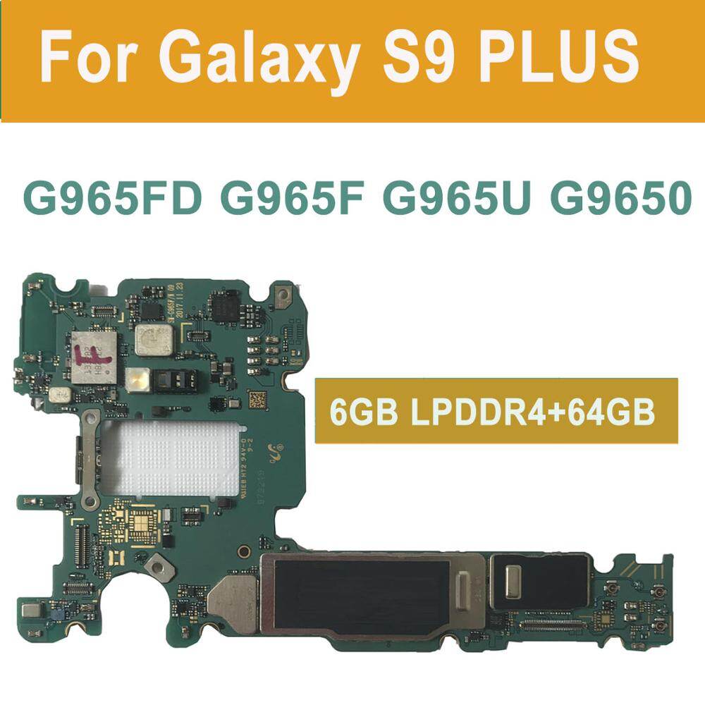 เมนบอร์ด64GB 128GB ของแท้,ปลดล็อคสำหรับ Samsung Galaxy S9 Plus G965FD ...