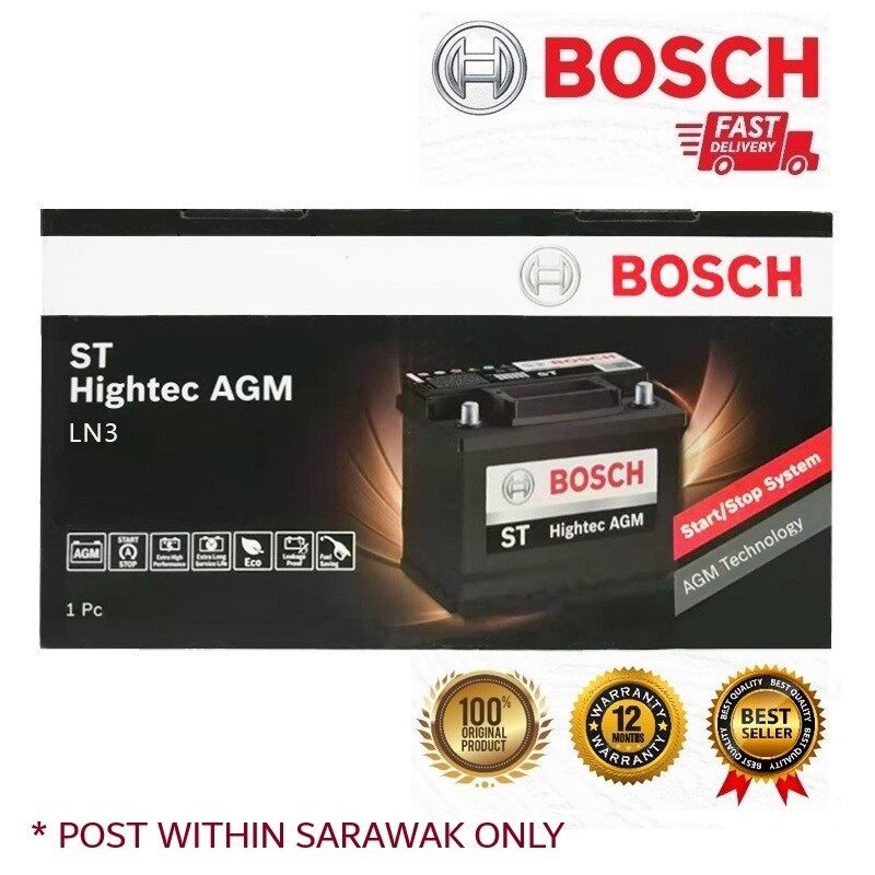 BOSCH ST HIGHTEC AGM BATTERY DIN70 LN3 70AH FOR MERCEDES W204 R172 AUTO START/STOP | Lazada