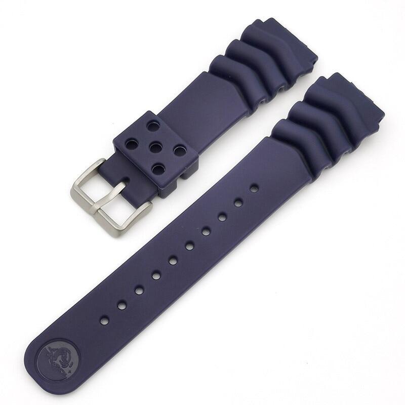 Silicone Strap Seiko Logo 18mm 20mm 22mm Watchband Sports Water ...