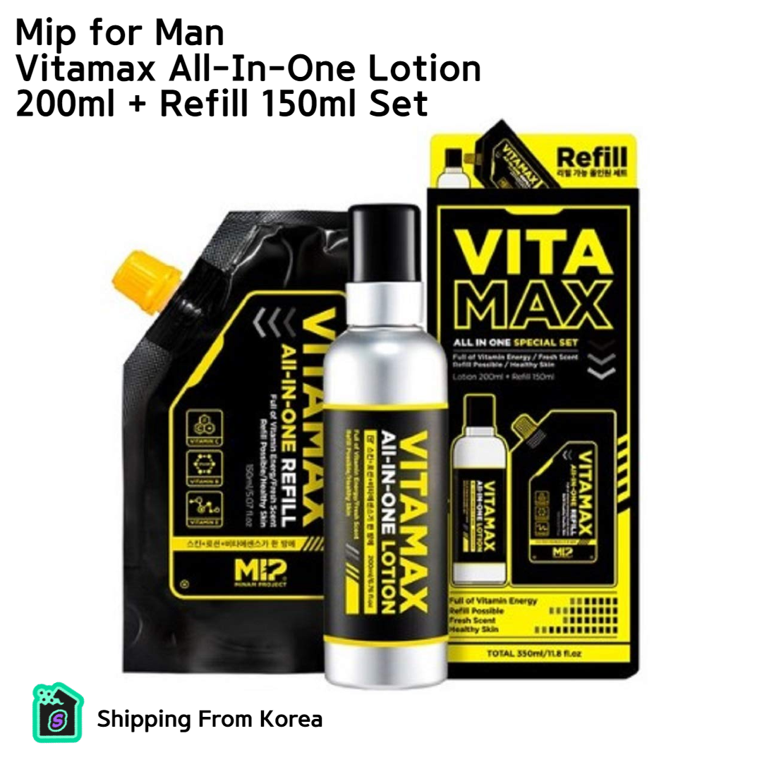 Mip for Man Vitamax All-In-One Lotion 200ml + Refill 150ml Set - Full ...
