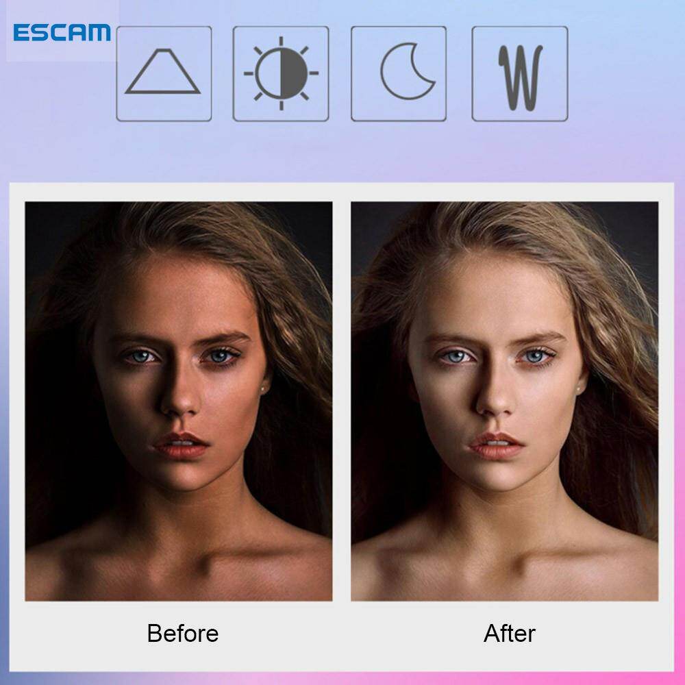 【Ready Stock】ESCAM Mini Selfie Ring Light Portable Flash LED USB Clip ...