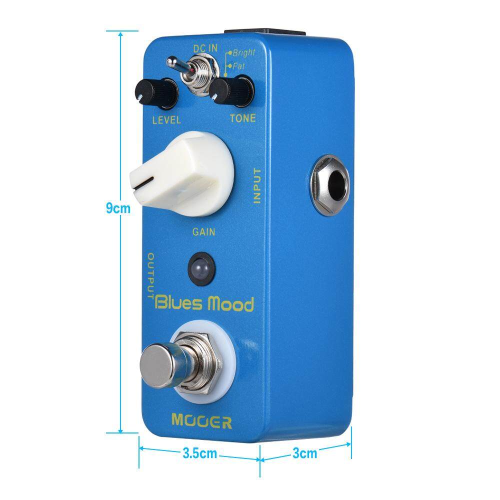 MOOER Blue Moodบลูส์สไตล์Overdriveกีตาร์ผลเหยียบ 2 โหมด (สดใสไขมัน) ทรู ...