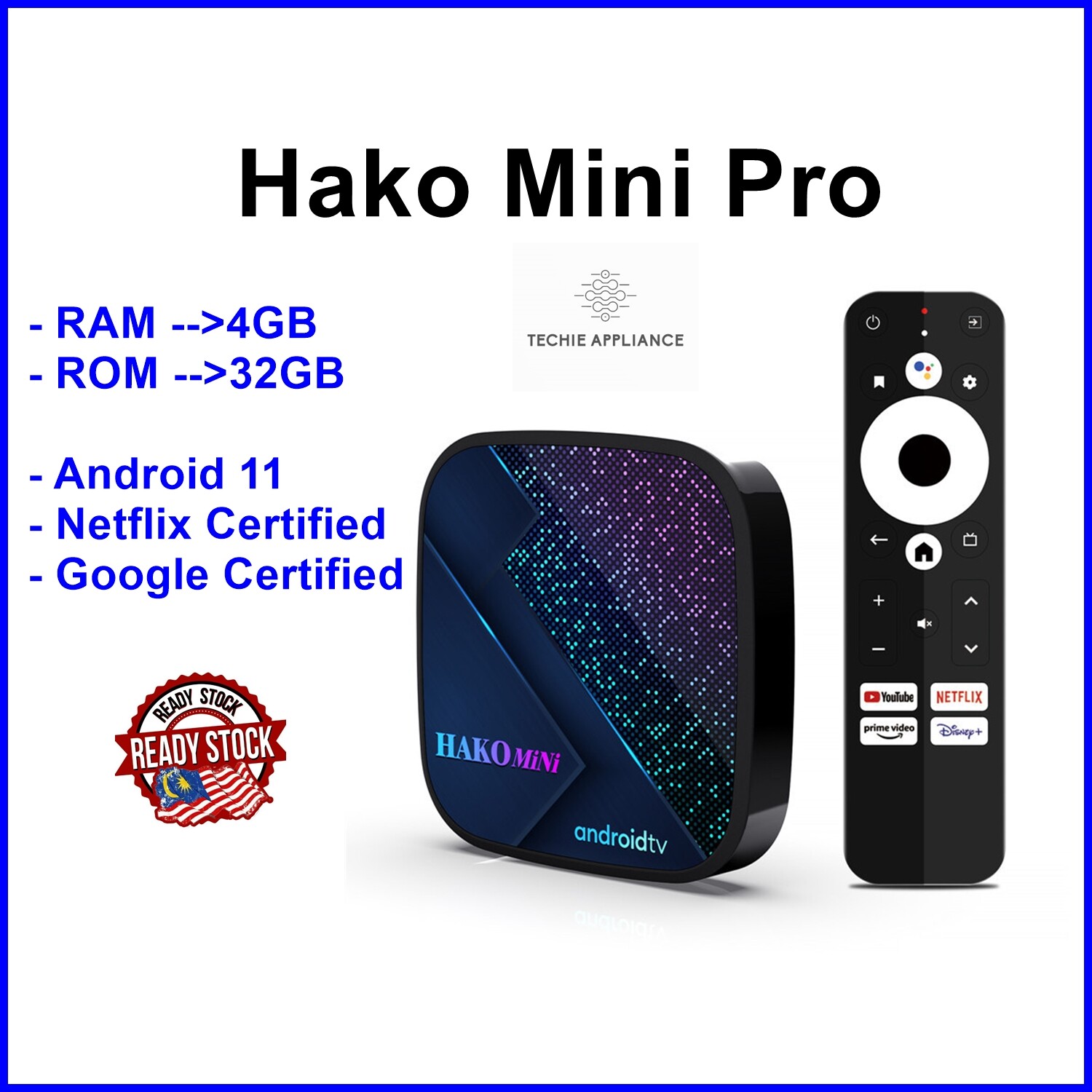 Hako Pro | Android 11.0 | RAM 4GB | ROM 32GB 64GB| Google Certified ...