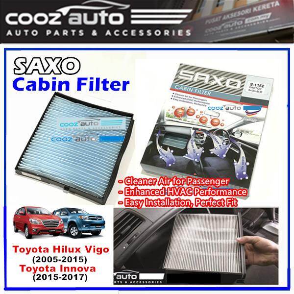 Toyota Hilux Vigo 2005-2015 / Toyota Innova 2015-2017 Saxo Cabin Air ...