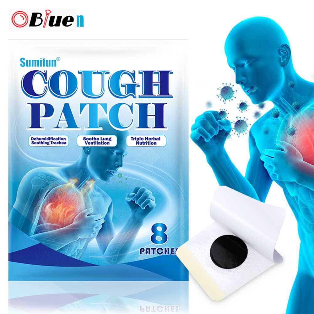 OBlue 8pcs/bag Cough Asthma Health Sticker Acupoint Patches Body Health ...