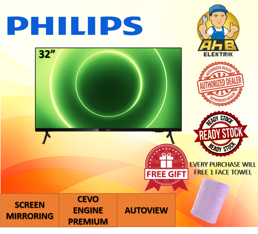 Philips 32 INCH Android SMART TV LED 32PHT6915/68 | Lazada