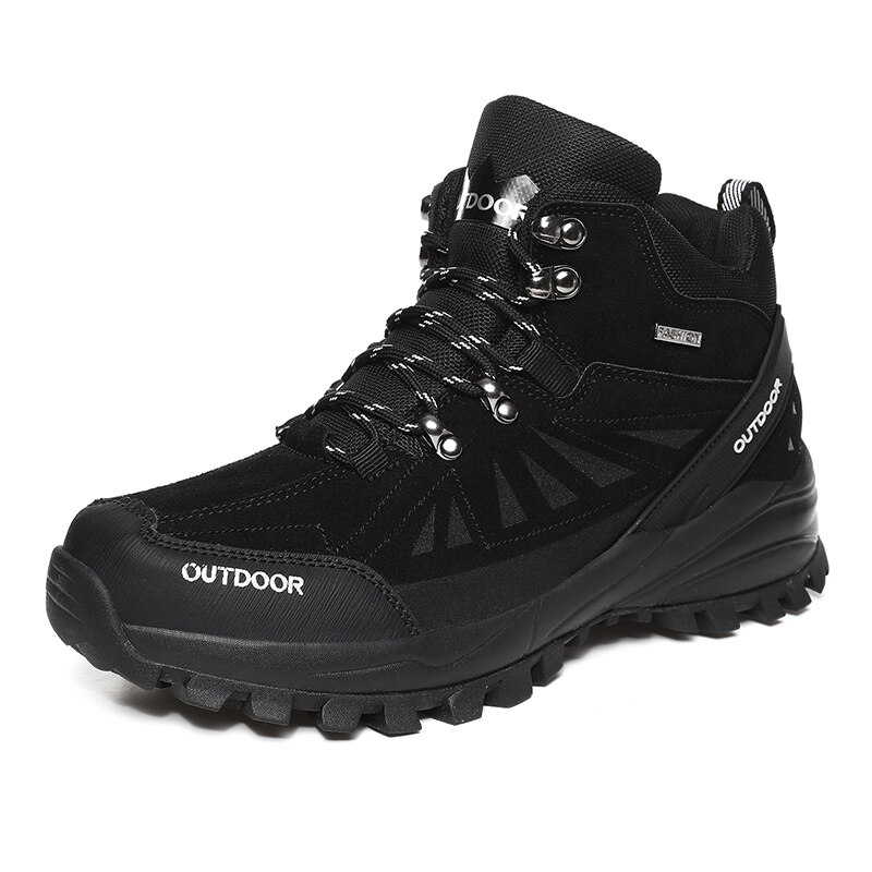 LISM ใหม่ในช่วงฤดูหนาวผู้ชายหนังนิ่มรองเท้าเดินป่ากันน้ำที่มีคุณภาพสูงอบอุ่นรองเท้าผ้าใบรองเท้า ...