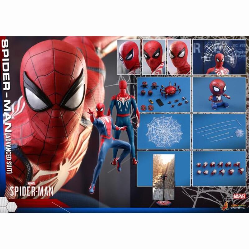 Hottoys Ht 16 Spider-Man VGM31 Videogame PS4 Advanced Suit Marvel Anime ...