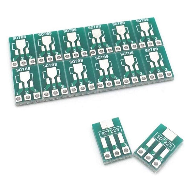 20Pcs SOT89 SOT223 to DIP PCB Transfer Board Pin Adapter Converter ...
