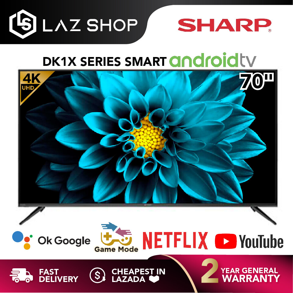 【24H Ship Out】Sharp AQUOS 70 Inch 4K UHD Android TV 4TC70DK1X ...