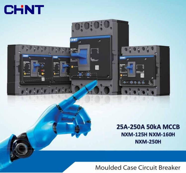 CHINT MCCB 25-250A 50ka NXM-125H NXM-160H NXM-250H 25A 32A 40A 50A 63A 80A 100A 125A 160A 200A ...