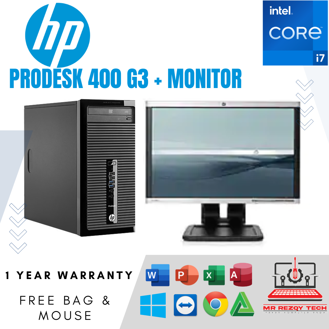 HP PRODESK 400 G3 WITH MONITOR | Lazada