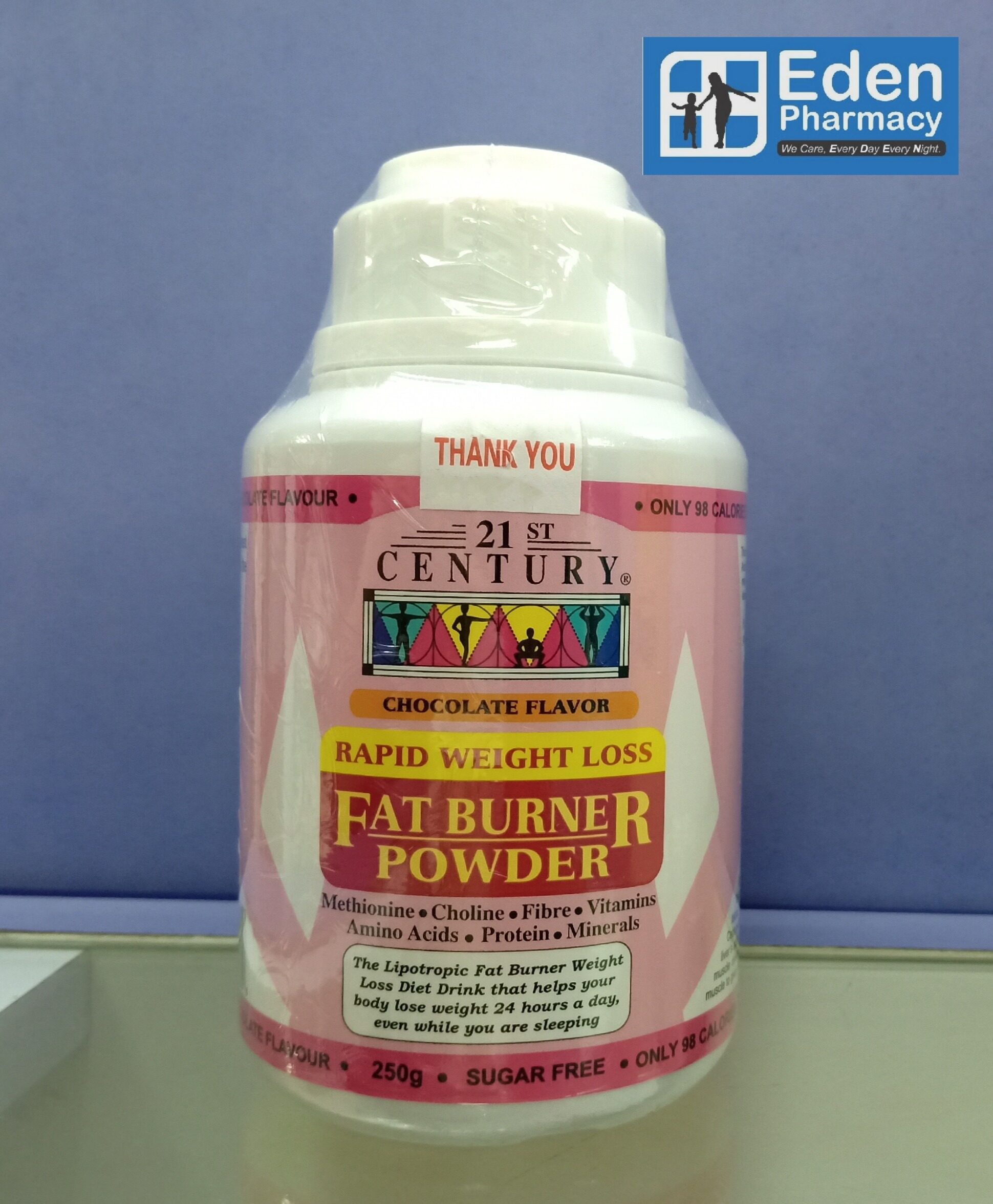 21st Century Rapid Weight Loss Fat Burner Powder Chocolate Flavor Sugar ...