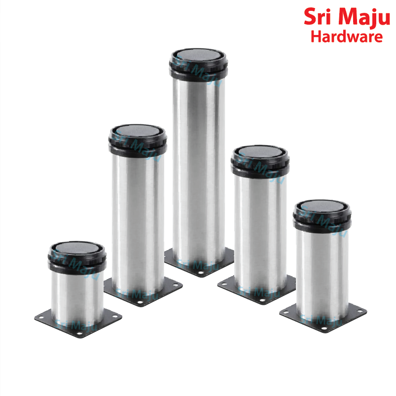 MAJU FLG-SS Heavy Duty Stainless Steel Cabinet Leg Closet Sofa Bed Feet ...