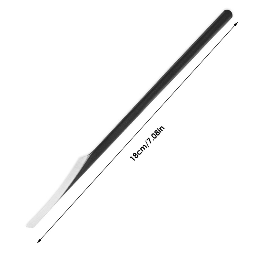 K-Nife อุปกรณ์ทำเล็บมือเล็บเท้า,ที่ขูดหนังกำพร้าหนังวัวสีเงินสีดำสำหรับ ...