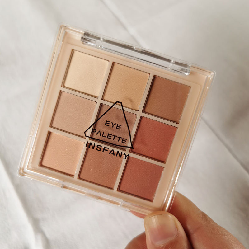 Enerbeauty INSFANY 9สีใหม่โปร่งใสอายแชโดว์อะคริลิคตลับอายชาโดว์ ...