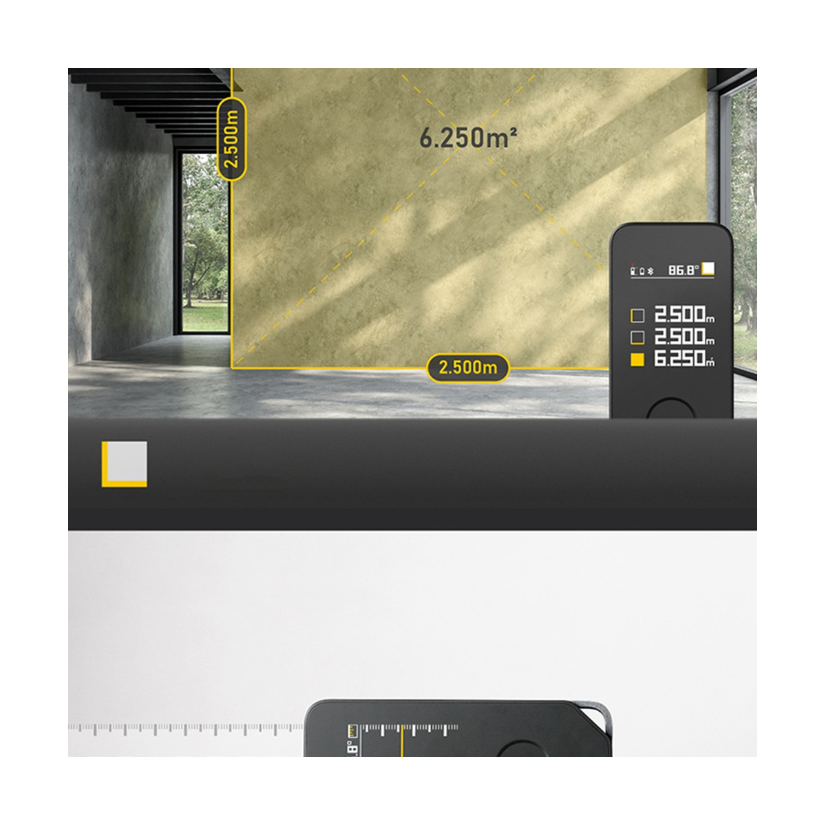 Smart laser-Measure Pro High Precision Digital laser-Tape Measuring ...