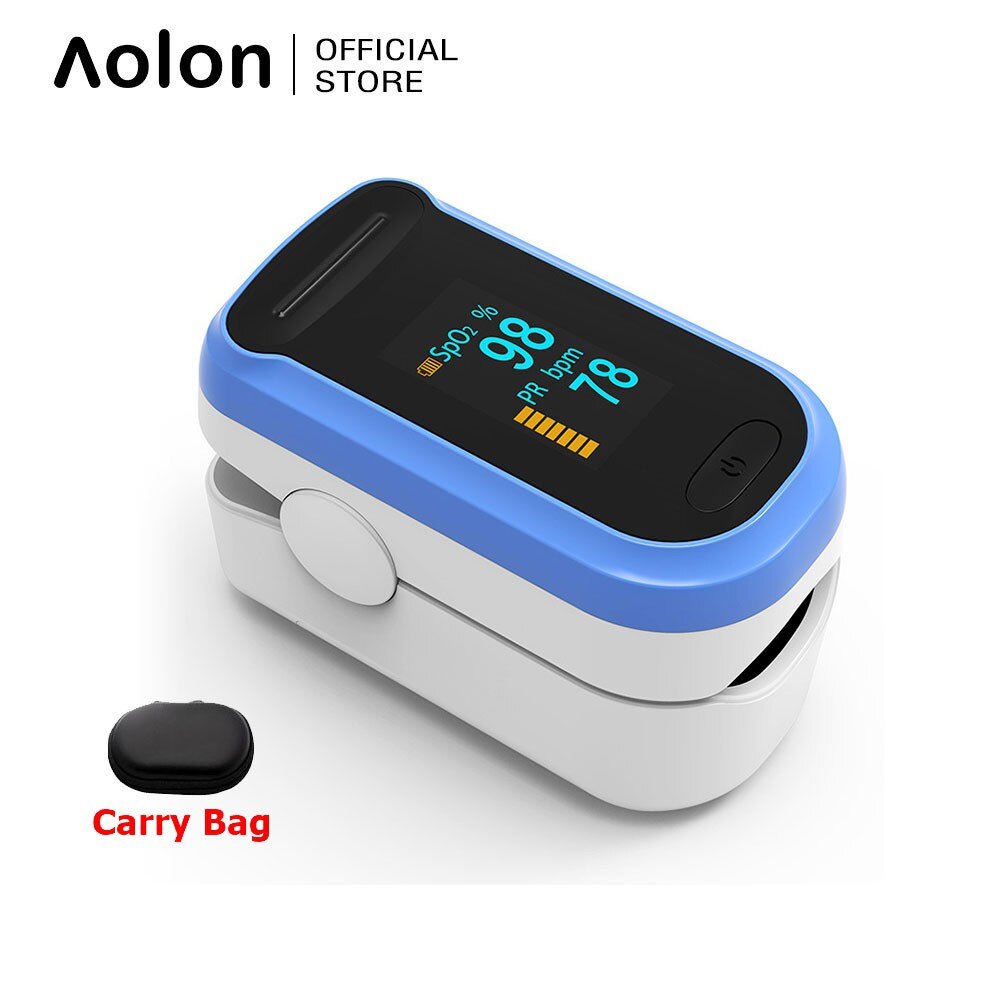 Aolon O3 Fingertip Oximeter Portable Rechargeable Blood Saturation SpO2 ...
