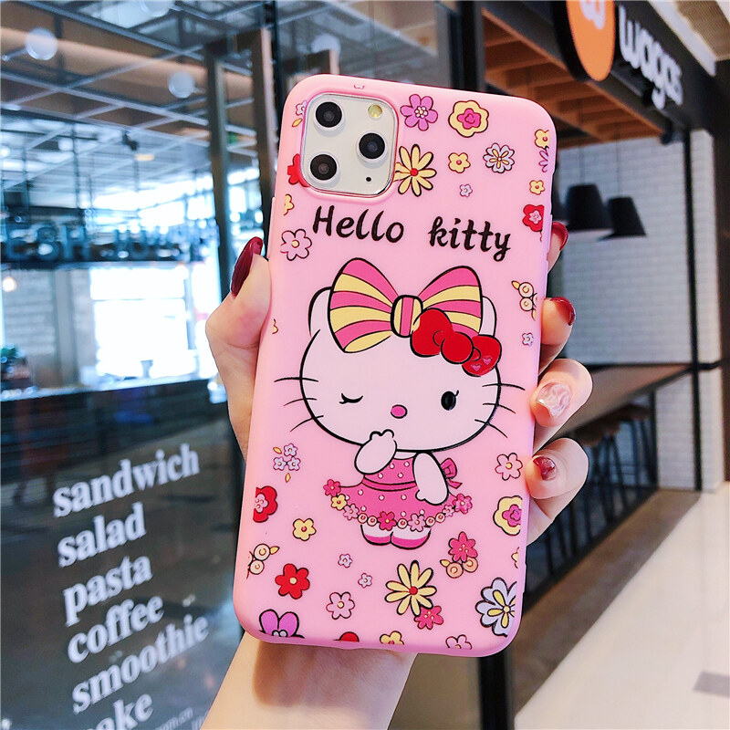 สำหรับOPPO A12 A5s A7ปลอกใหม่ดอกไม้การ์ตูนHello Kittyเคสนิ่มใส่โทรศัพท์ ...