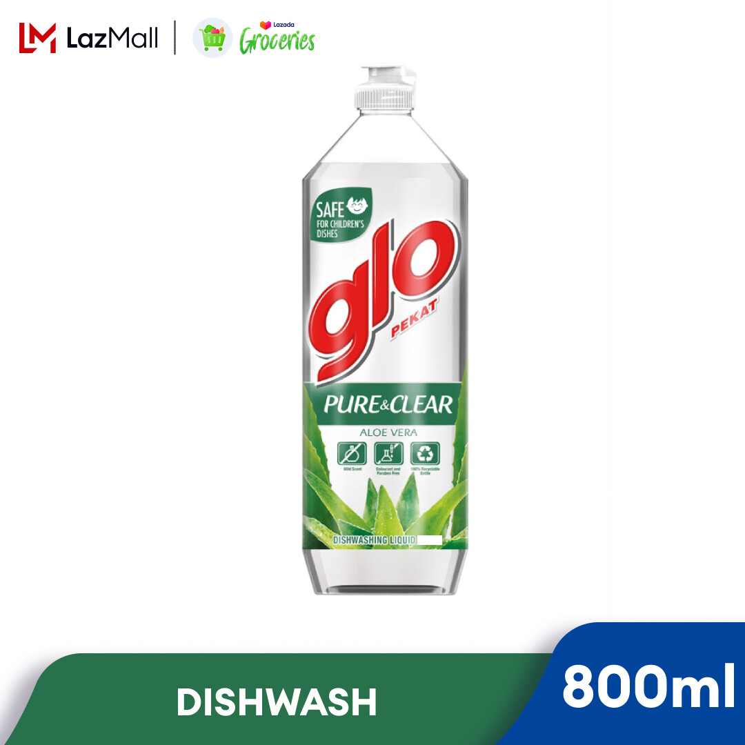 Glo Pure & Clear Aloe Vera Dishwashing Liquid 800ml | Lazada