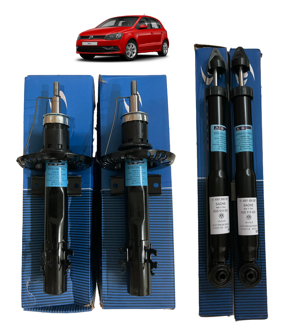 Vw Volkswagen Absorber Sachs Polo Absorber hatchback sedan 1.2 1.4 1.6 ...