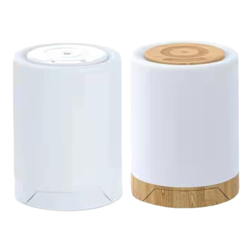 LED Touch Lamp USB Rechargeable Table Bedside Lamps Dimmable RGB Warm ...