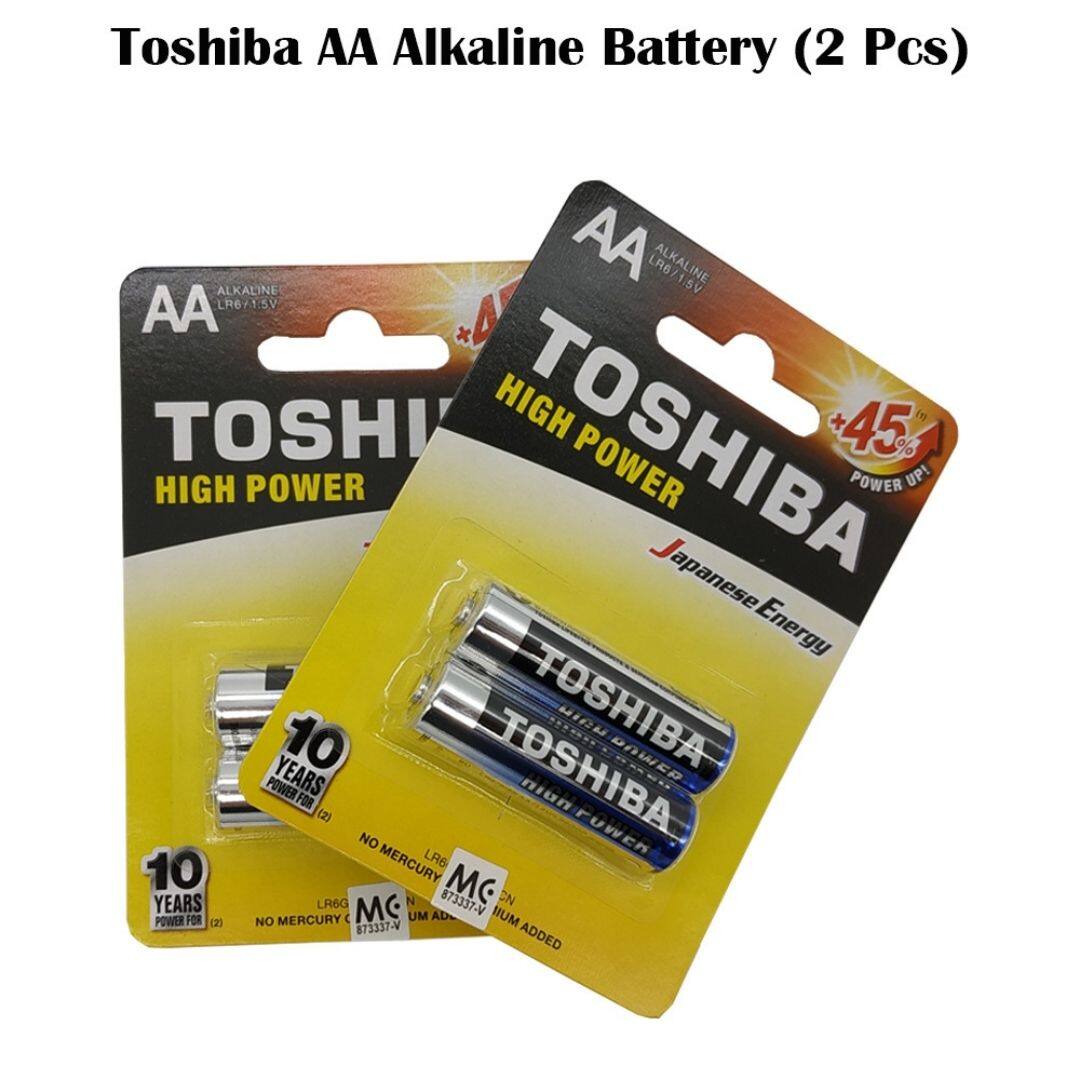 Toshiba AA Battery High Power Alkaline (2 Pcs) - Original Toshiba / 10 ...