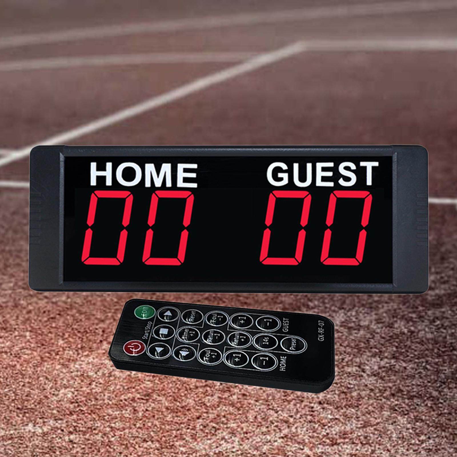 Mini Electronic Scoreboard Wall Mount Indoor Games Basketball Football ...