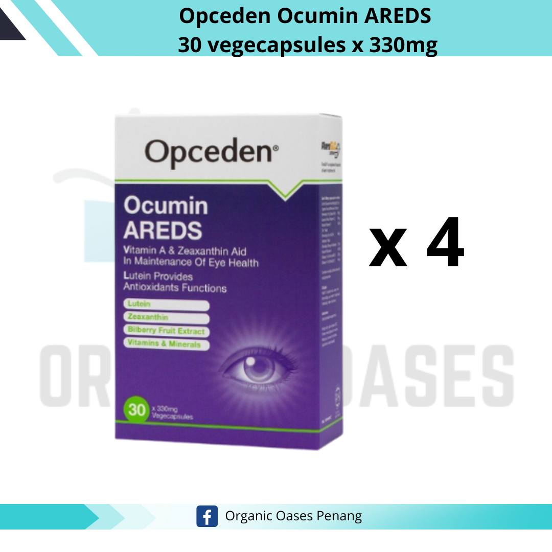 Opceden OCUMIN AREDS 30s x 330mg x 4 Boxes (EXP 12/2026) | Halal ...