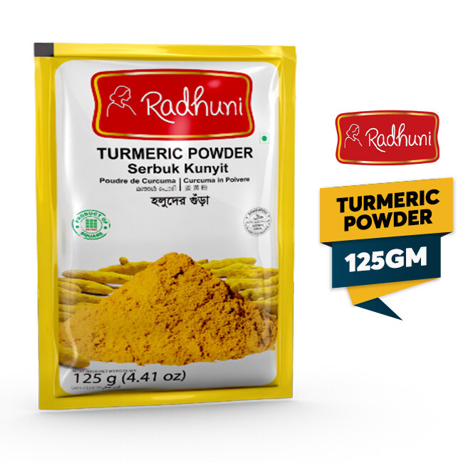 RADHUNI TURMERIC POWDER [SERBUK KUNYIT]/姜黄粉 POWDER 125 GM | Lazada