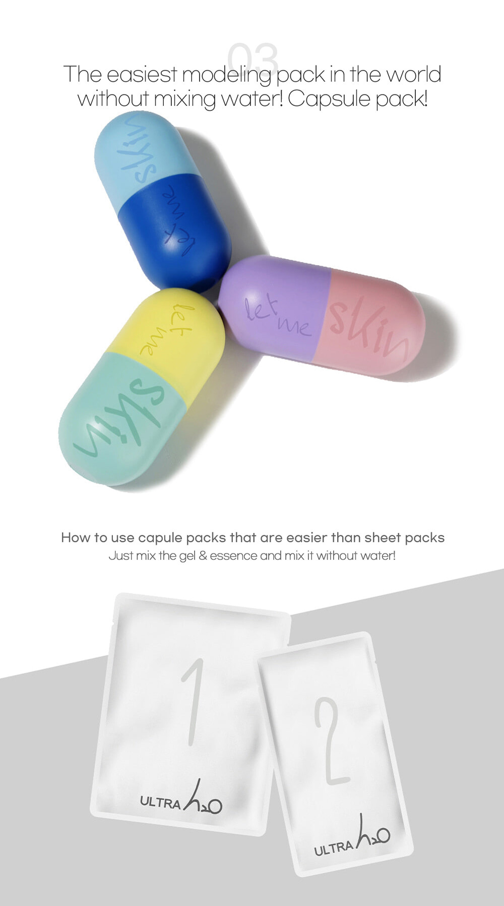 [OFFICIAL]Let Me Skin Ultra H20 Modeling Mask – 2 Set (Pink) Korean ...