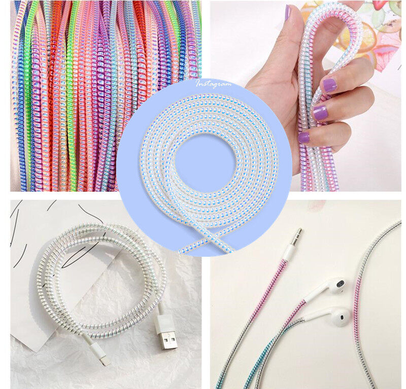 【Akula store】1 Roll 1.4M USB Charging Data Line Cable Protector Wire ...