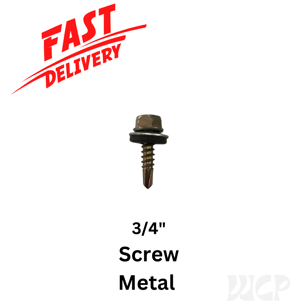 (Metal) SELF DRILLING SCREW WITH WASHER/SKRU ATAP IKAT BUMBUNG (3/4"- 2 ...